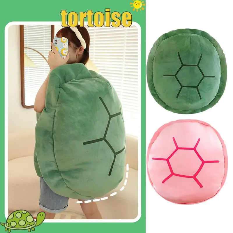 80cm-Turtle-Shell-Plush-Blanket-Soft-Wearable-Tortoise-Sleeping-Pillow ...