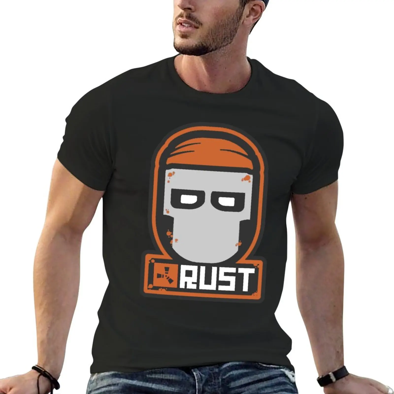 Rust-Game-Merch-Essential-T-Shirt-tops-quick-drying-funnys-mens-graphic ...