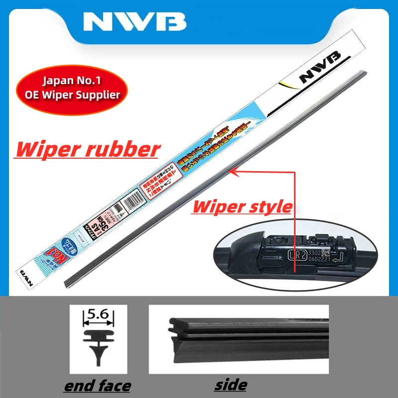 NWB Wiper Rubber is Applicable to Toyota Lexus Mazda Subaru BMW Land Rover and Other Original ...