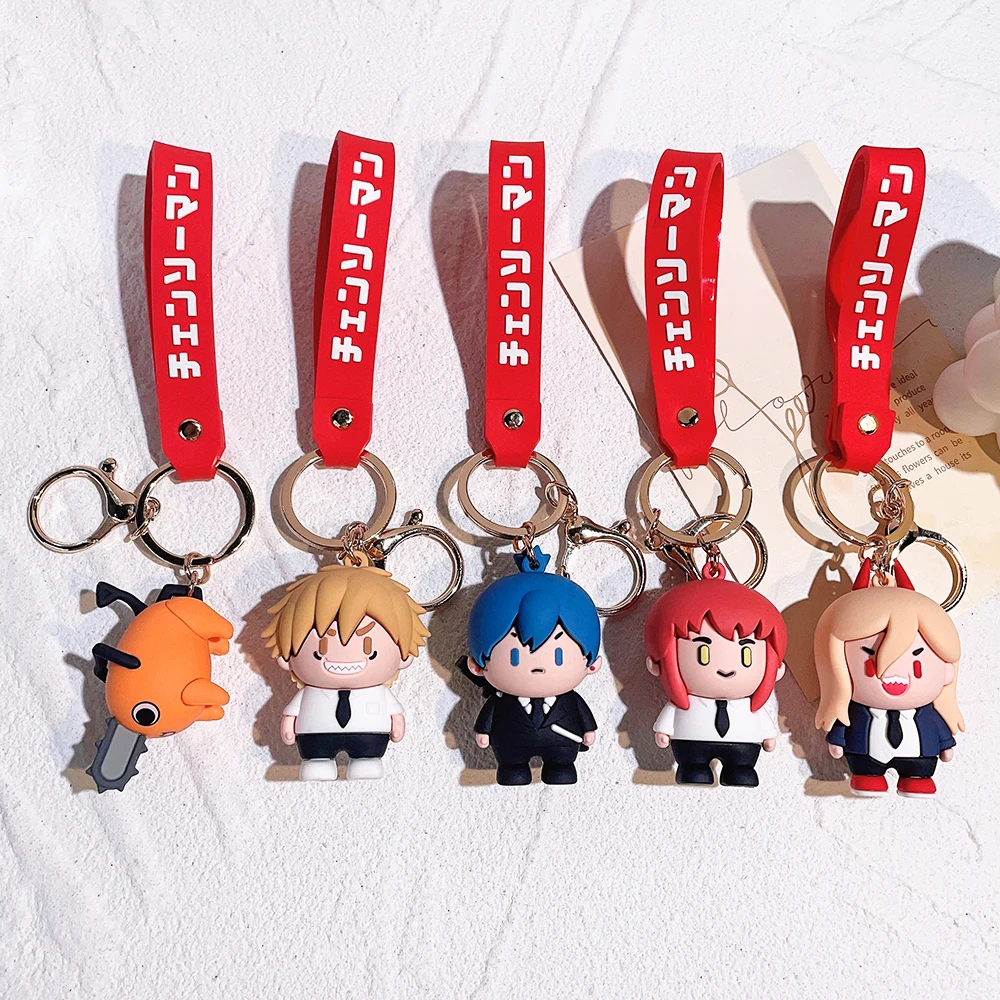 Anime-Chainsaw-Man-Keychain-Pochita-Denji-Power-Makima-Aki-Cosplay-PVC ...
