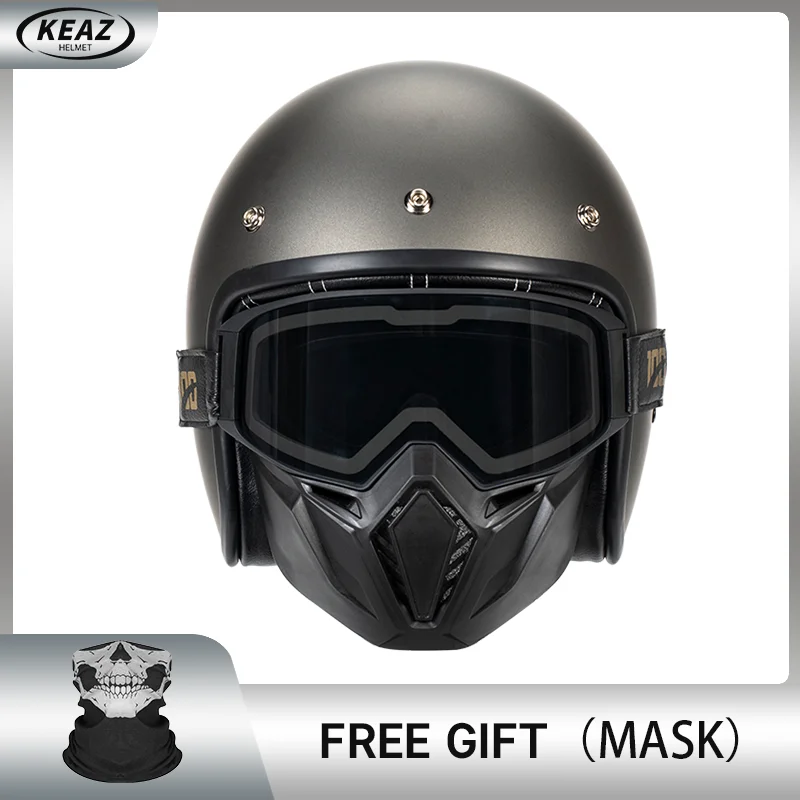 Vintage-Lightweight-Retro-3-4-Open-Face-Half-Motorcycle-Helmet-Adult ...