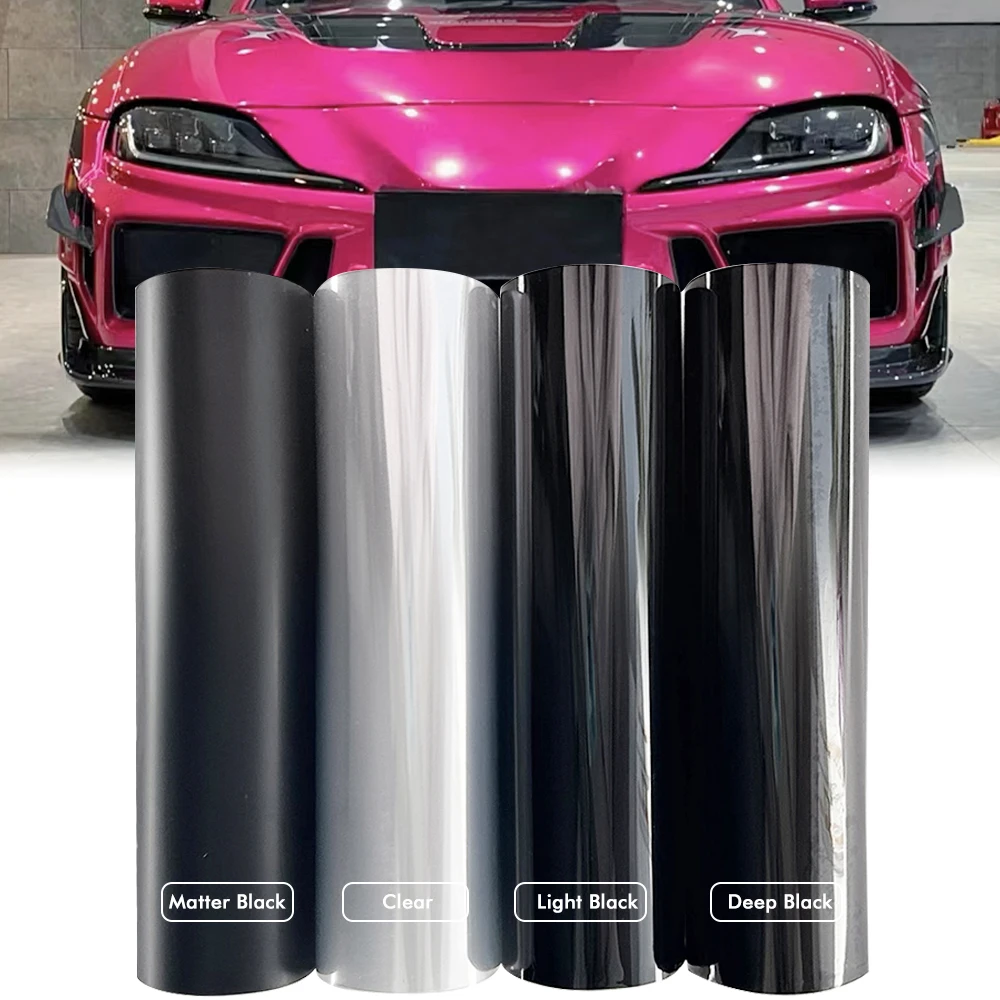 Fuma-a-Matte-Black-Car-Headlight-Vinyl-Film-Fog-Light-Taillight-Tint ...