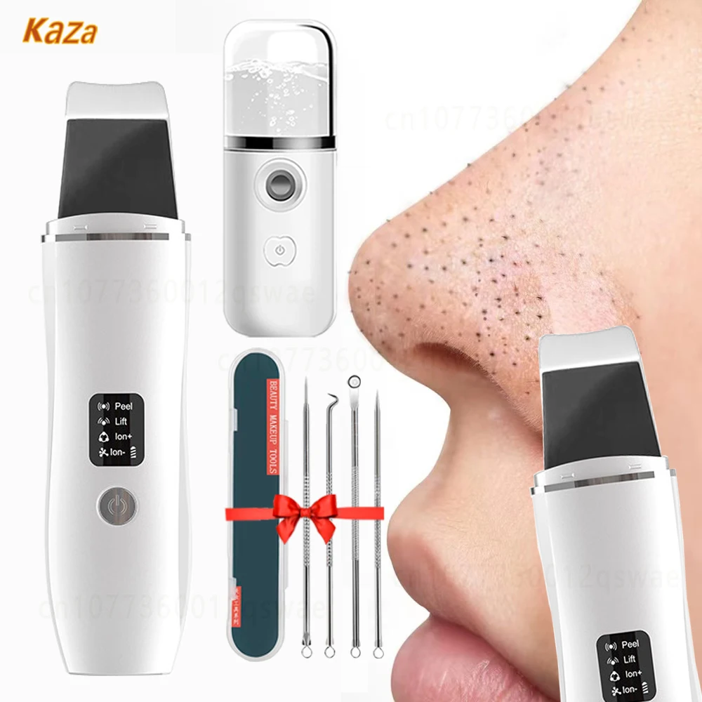 Ultrasonic Skin Scrubber Facial Deep Cleansing Blackhead Remove ...