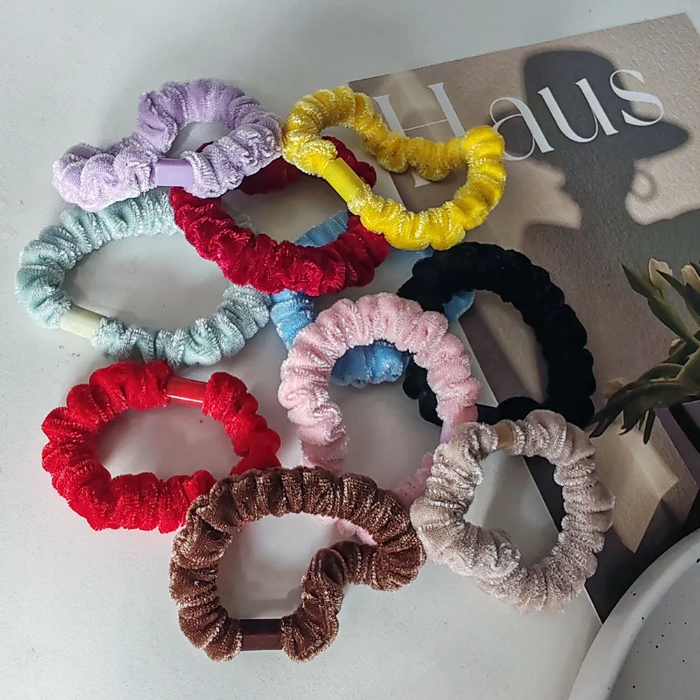 3pc-Cute-Solid-Velvet-Ponytail-Holder-Elegant-Hair-Tie-Elastic ...