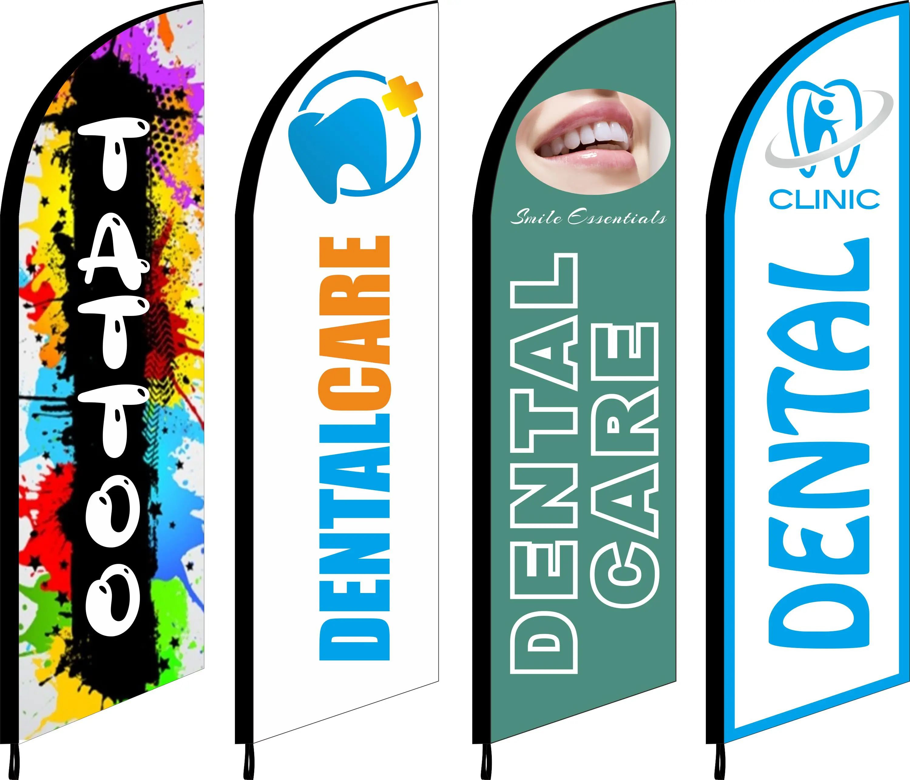 Feather-Flag-Swoop-Knife-Beach-Banner-Dentist-Dental-Care-Mouth-Oral ...