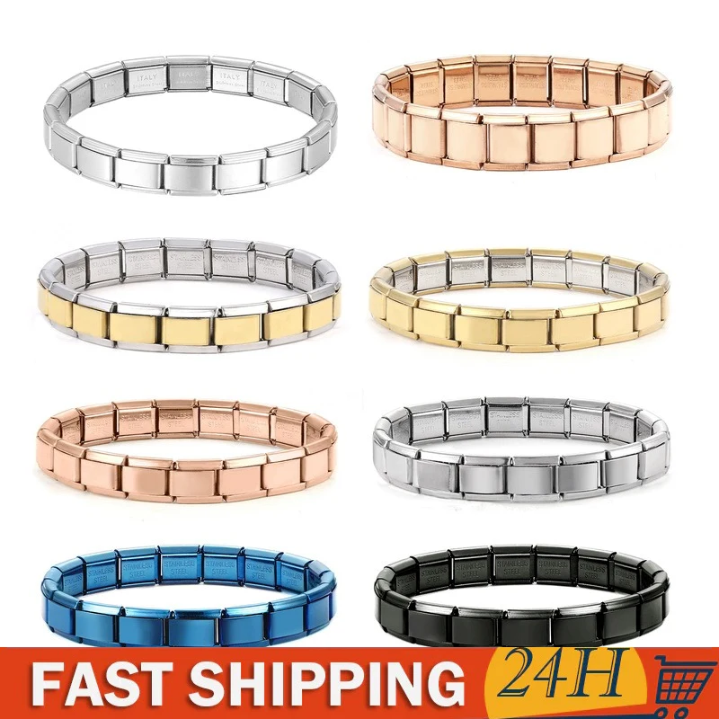 Pulsera-de-acero-inoxidable-para-hombre-y-mujer-brazalete-de-9mm-de ...