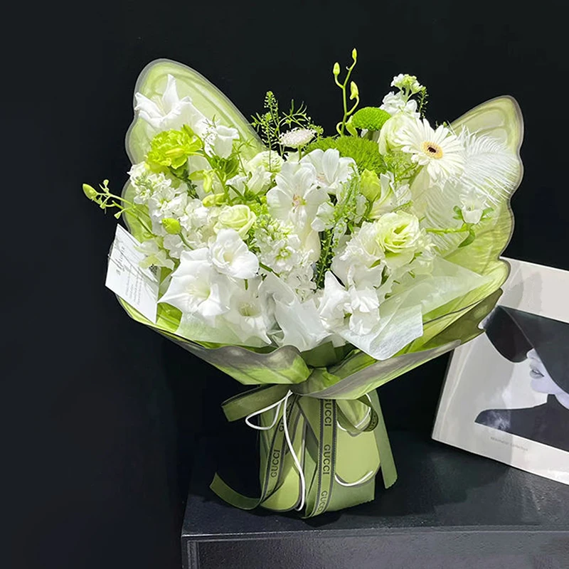 Creative-Butterfly-Flower-Wrapping-Paper-Bouquet-Waterproof-Packing ...