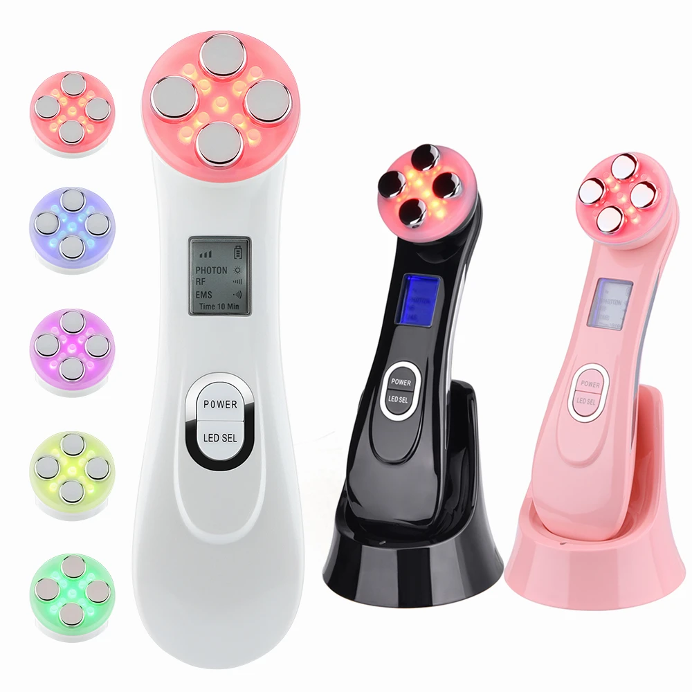 5 In 1 Led Skin Tightening Device Light Photon Thearpy Radio Frequency ...