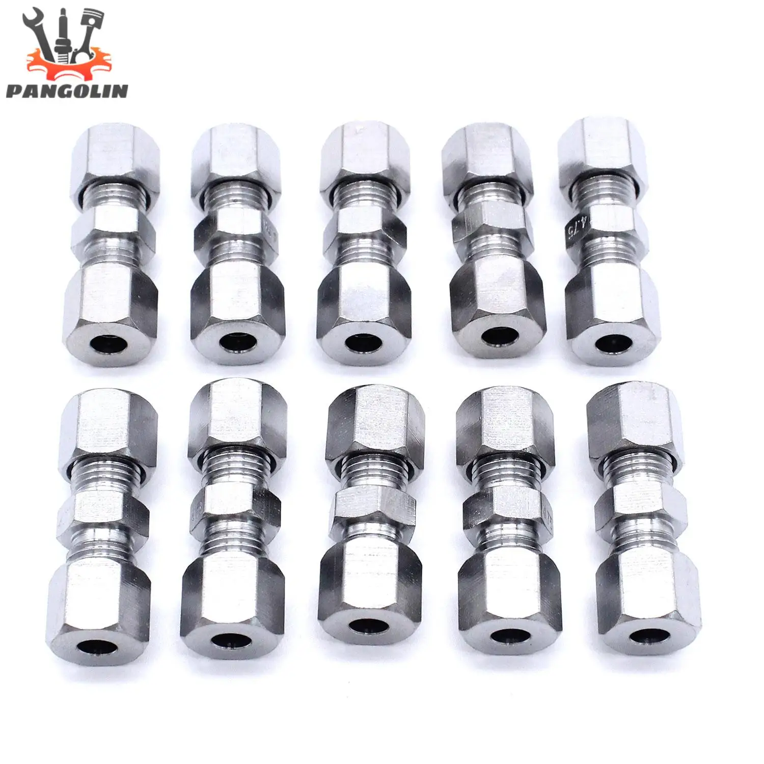 10pcs-For-Universal-Brake-Line-Union-Fittings-Straight-Reducer ...