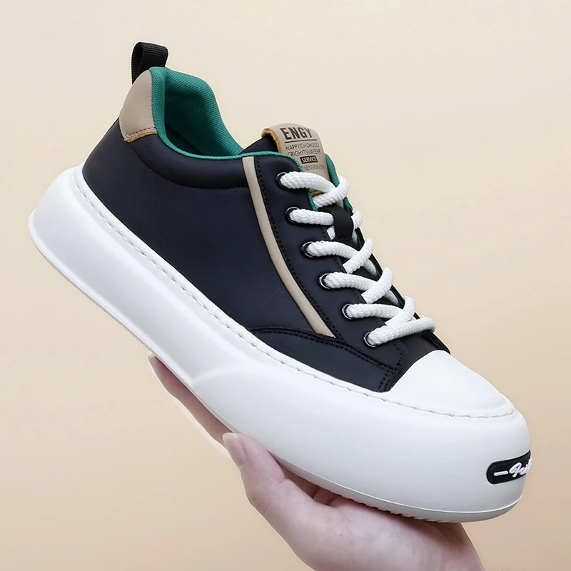Trendy-Mens-Casual-Shoes-Fashion-Platform-Leather-Designer-Shoes ...