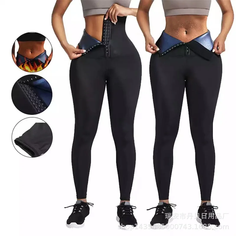 Body-Shaper-Slimming-Sauna-Pants-Capris-Waist-Trainer-Hot-Thermo-Sweat ...
