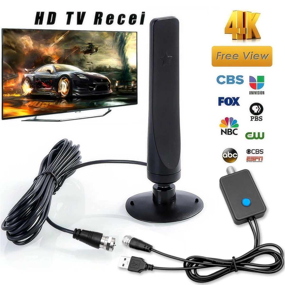 TV-inteligente-antena-digital-amplificador-de-sinal-receptor-interior-e ...