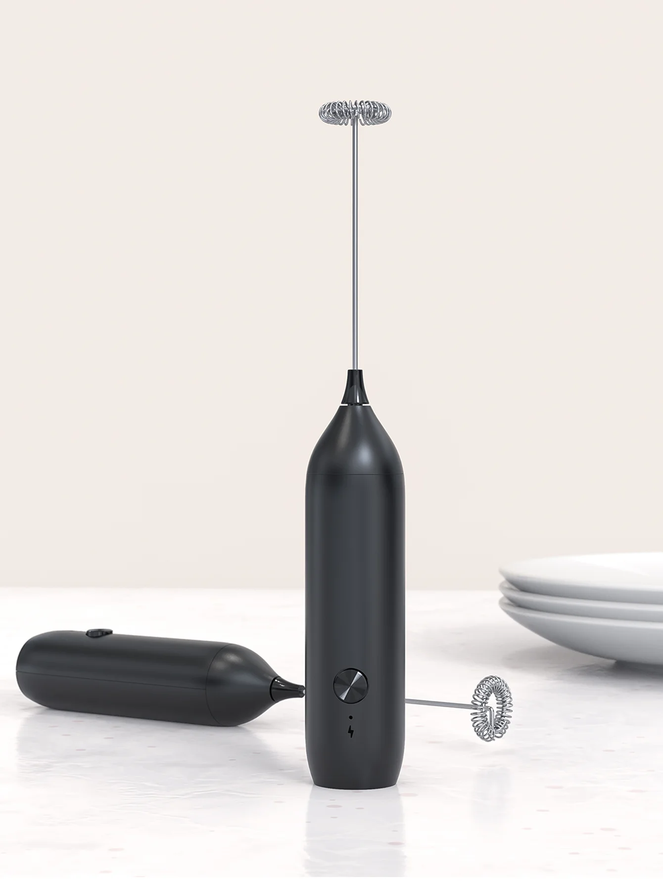 Rechargeable-Electric-Milk-Frother-Kitchen-Drink-Foamer-Mixer-Stirrer ...