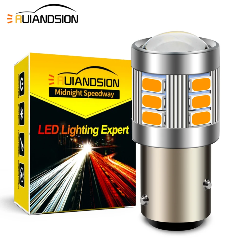 Ruiandsion 10-60V 1156 P21W BA15S 1157 BAY15D BA15D 6V 12V 24V 48V LED ...