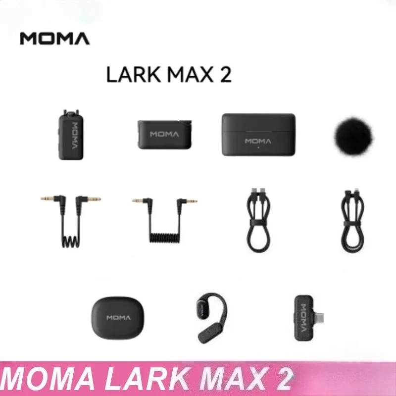 MOMA LARK MAX 2 Lavalier Microphone Wireless Monitoring Ai Noise ...
