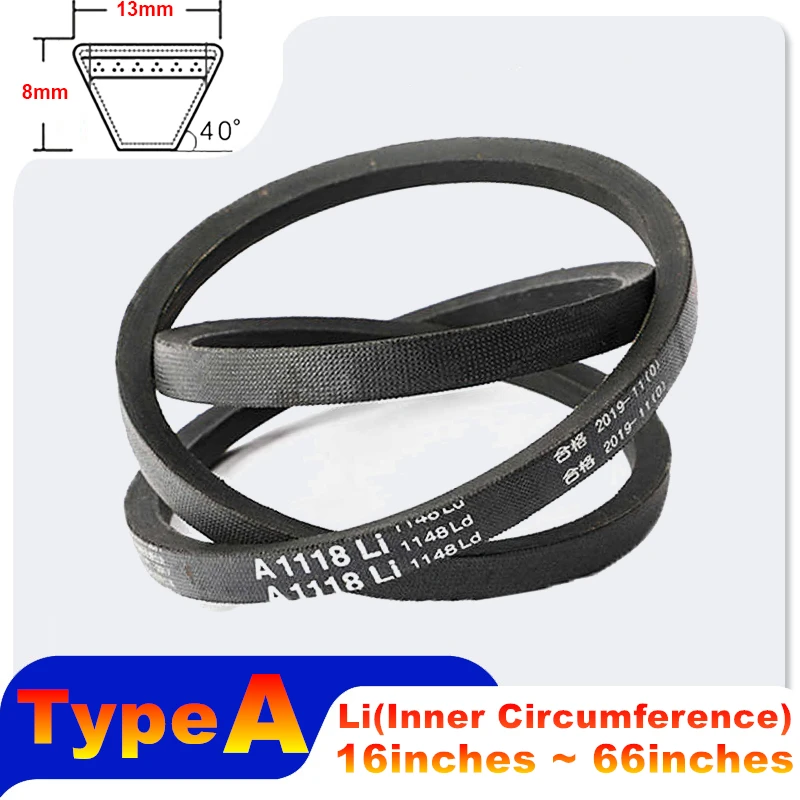 V Belt Type A Drive Conveyor Belts Power Transmission Strap 16 19 20 21 ...