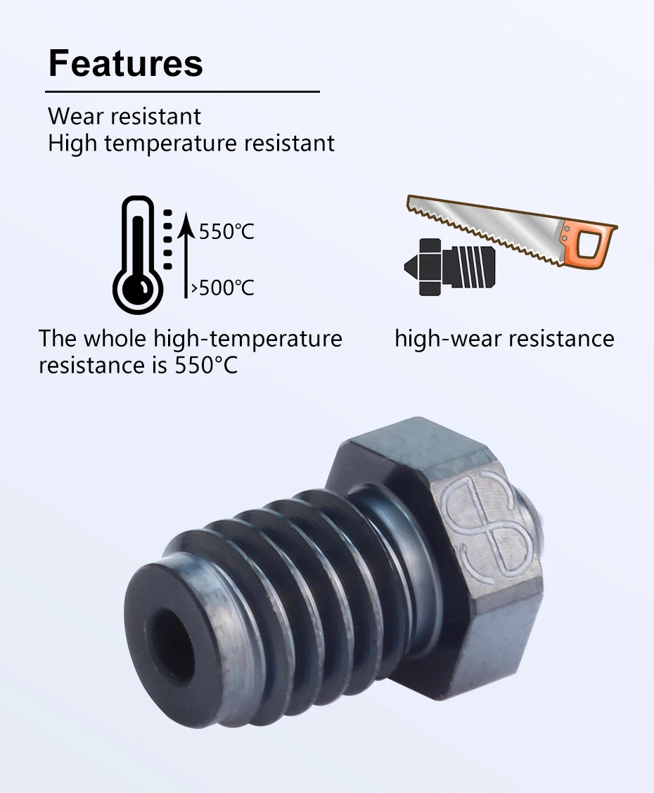 V6 Tungsten Carbide Nozzle