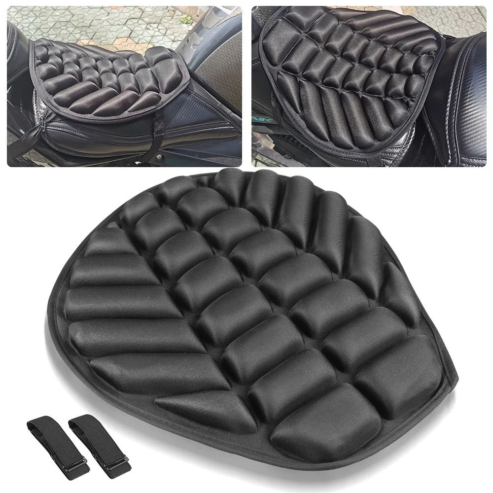 Pressure-Relief-Motorcycle-Driver-Seat-Cushion-Rear-Passenger ...