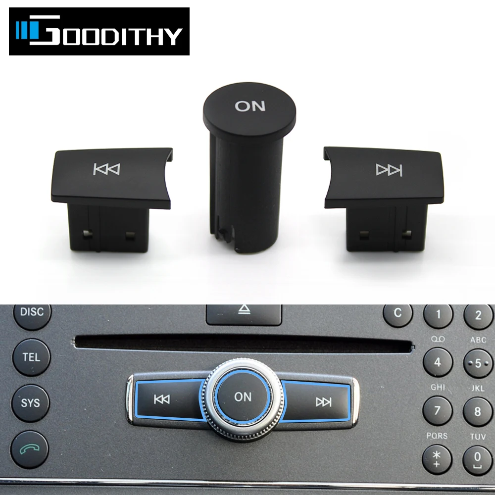 Car-Front-Dashboard-Radio-CD-Player-Button-Knob-Cover-Switch-Cap-For ...