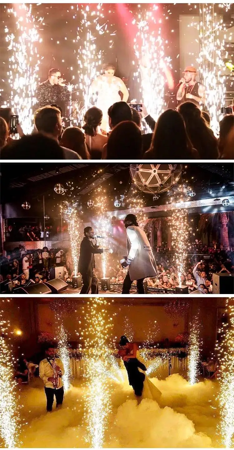 small 2 in 1 double hand held cold spark machine fountain cheap new ...