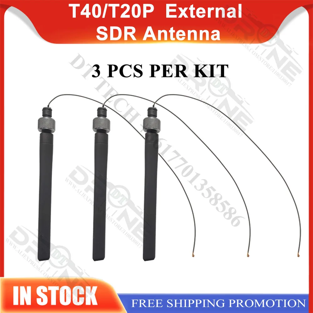 T40 /T20P 3 PCS Per Kit Free Shipping External SDR Antenna for Dji Drone Accessories Repair ...
