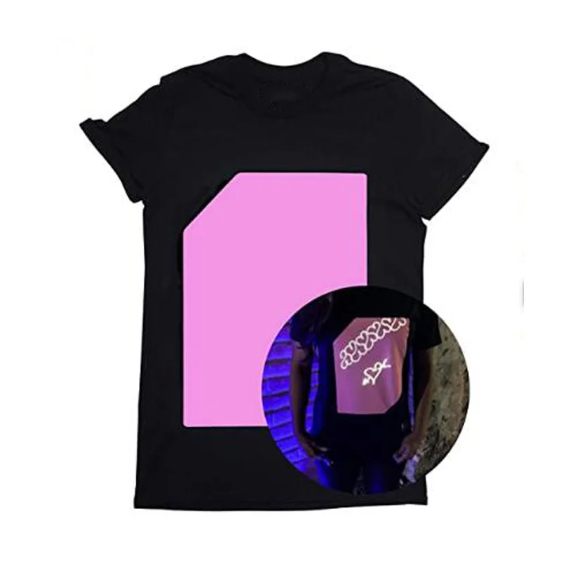 DUOFAN-Illuminated-Tshirts-Interactive-Glow-Women-Tshirts-In-Dark-T ...
