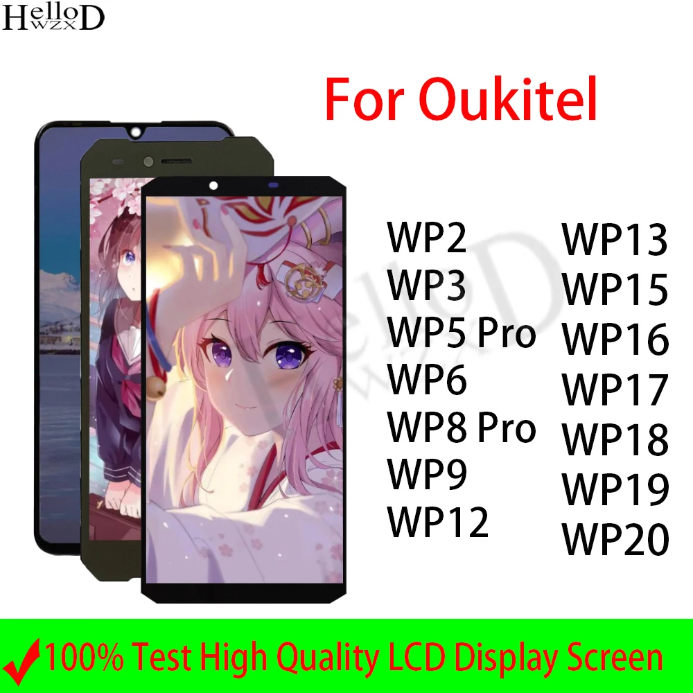 Screen For Oukitel WP2 WP3 WP5 WP6 WP8 WP9 WP12 WP13 WP15 WP16 WP17 WP18 WP19 WP20 LCD Display ...