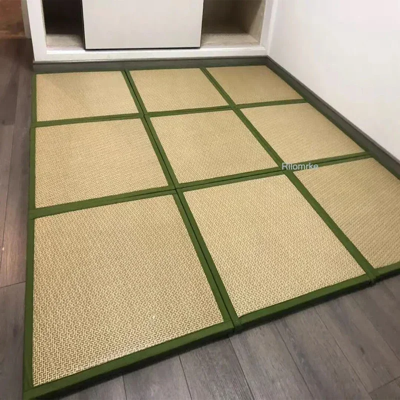 Folding-Rattan-Floor-Mat-Thick-Living-Room-Floor-Sleeping-Mat-Rattan ...
