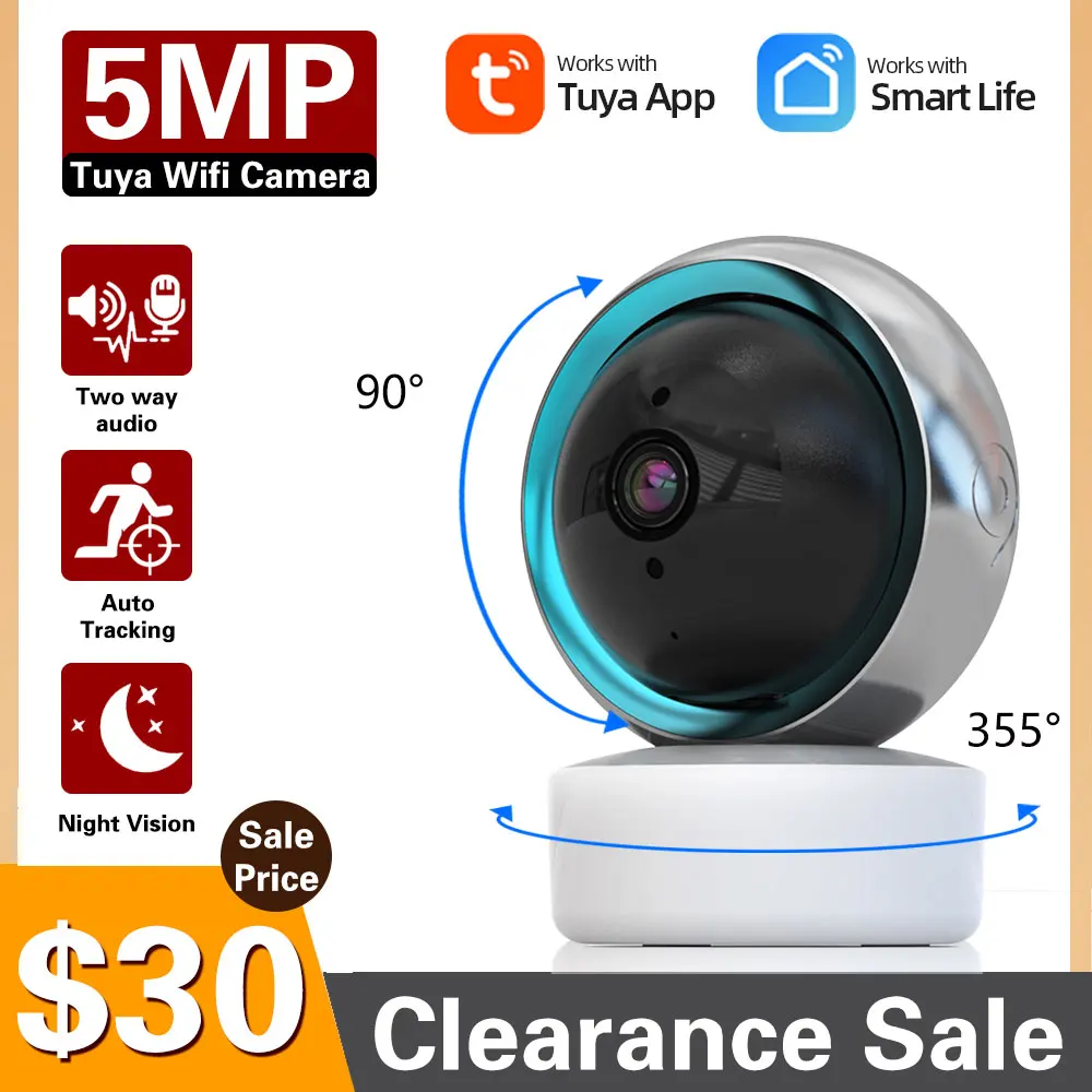 5MP-Tuya-Wifi-Auto-Tracking-Camera-Video-Surveillance-Camera-HD-Night ...
