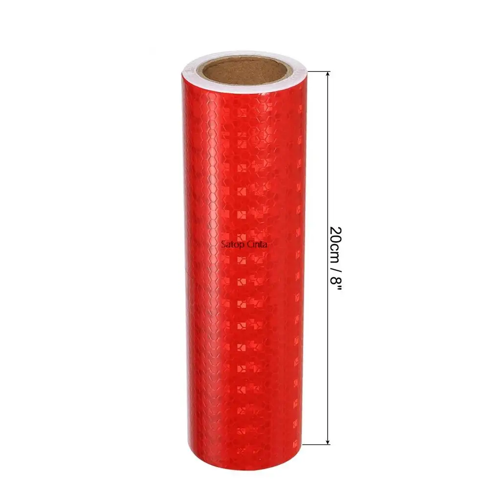 20cm-5M-Shiny-Red-Reflective-Tape-Safety-Warning-Decoration-Sticker ...