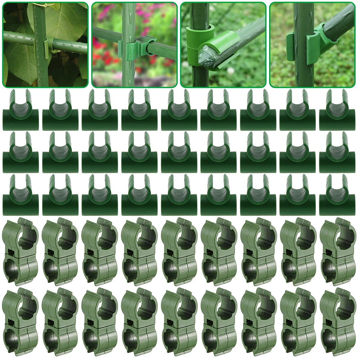 10Pcs-Plant-Connector-Vegetable-Trellis-Cross-Buckle-Fixing-Clip-Flower ...