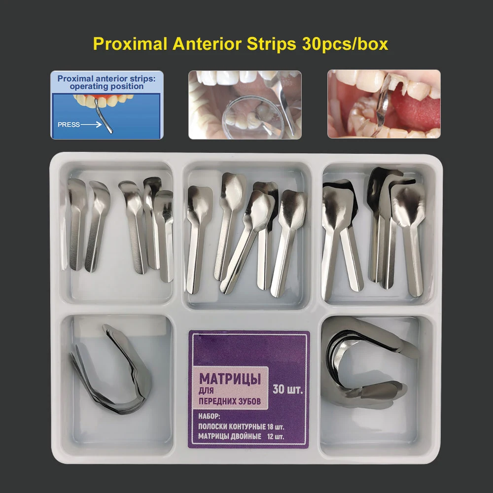 12pcs-box-Dental-Proximal-Anterior-Strips-Large-Small-Twin-Anterior ...