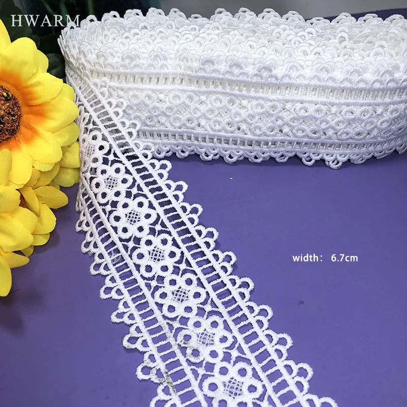 10yard Lace New Pattern Exquisite Ivory White Water Soluble Milk Silk ...
