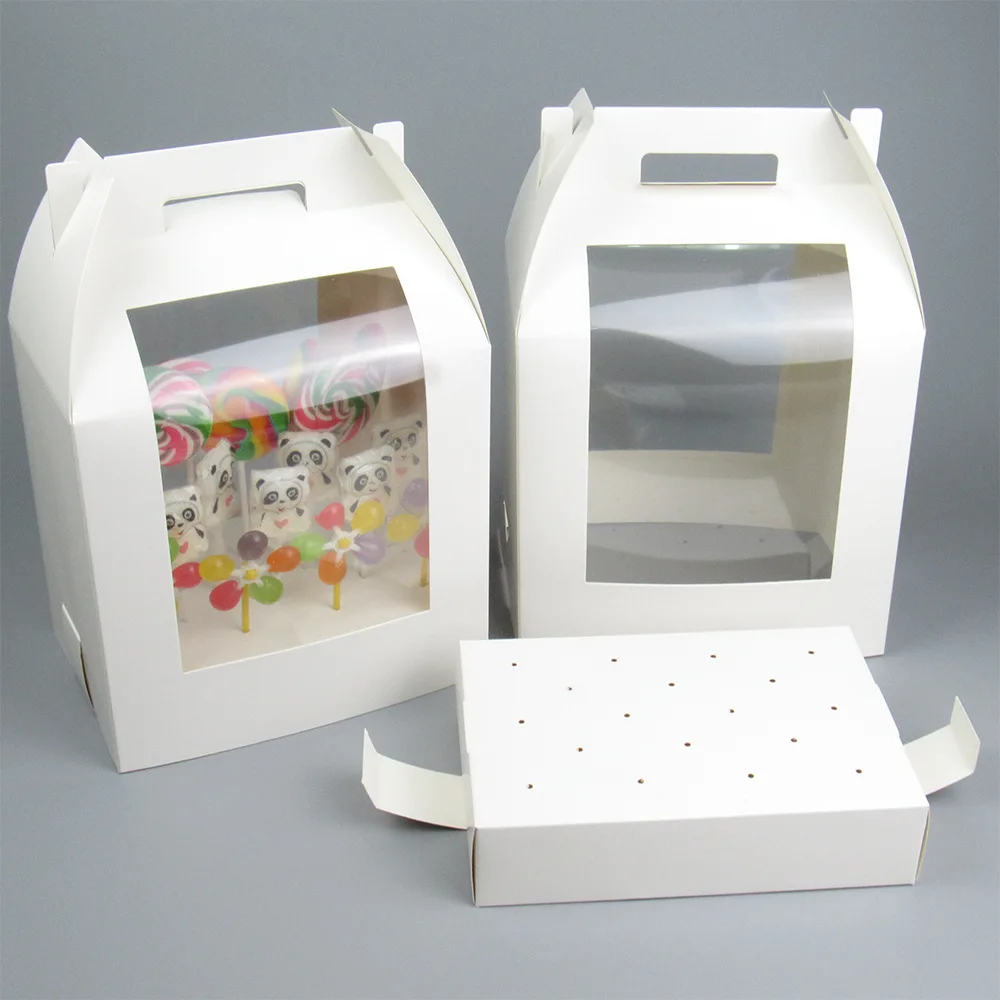 Portable-Cake-Pop-Holder-Boxes-Cake-Pop-Display-Stand-with-Cover-Candy ...