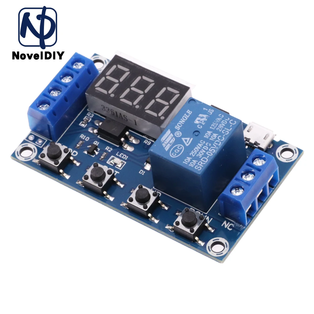 DC-5V-12V-24V-LED-Light-Digital-Time-Delay-1-Way-Relay-Trigger-Cycle ...