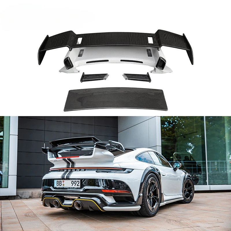 SW-Real-Dry-Carbon-Fiber-GT-street-R-Rear-Spoiler-For-Porsche-911-992 ...