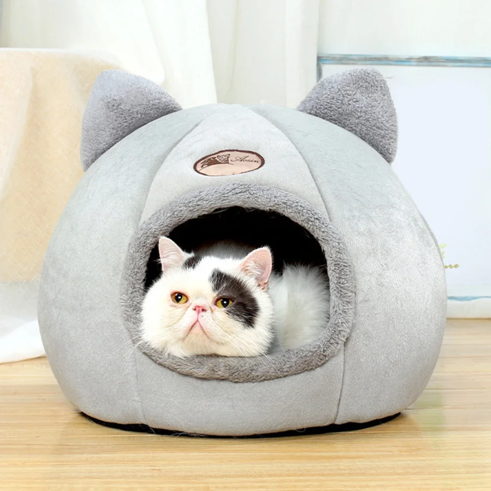 Warm-Comfort-Cat-Bed-in-Winter-Little-Mat-Basket-Small-Dog-House ...