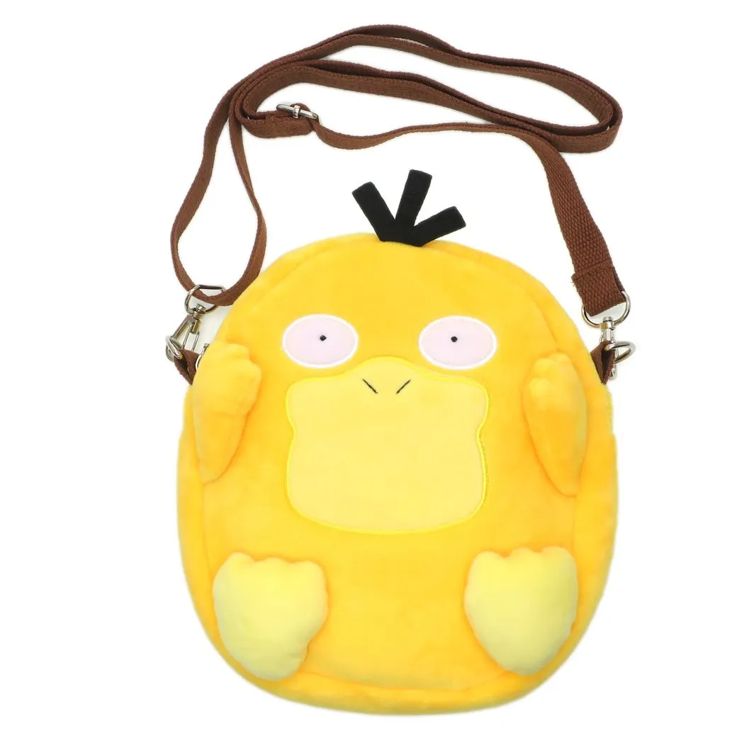 Cartoon Pokemon Psyduck Plush Kawaii Shoulder Bag - KawaiiMerch.com