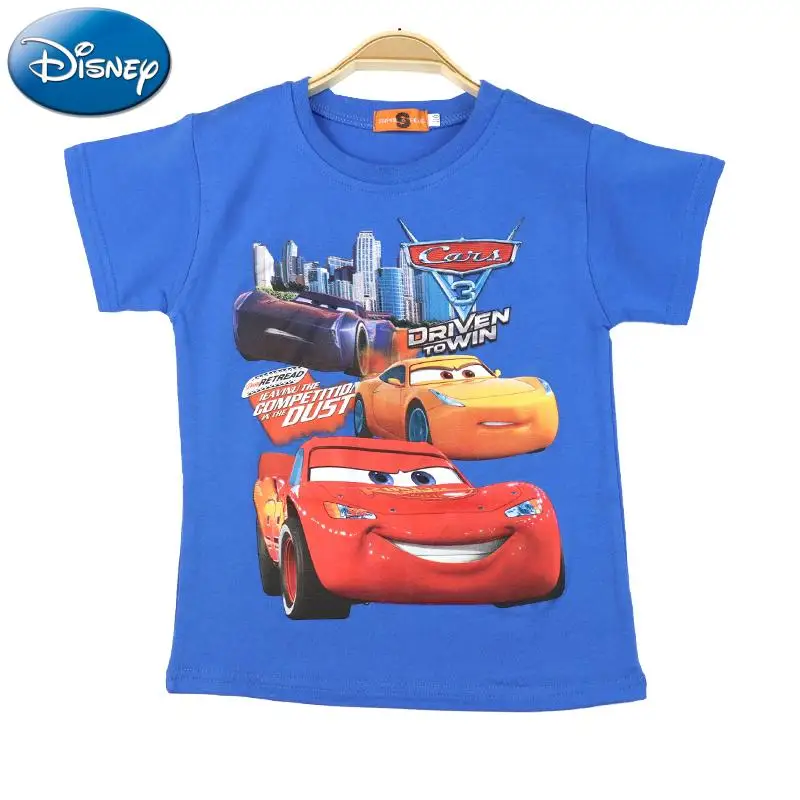 Disney-Cars-Kids-T-shirt-Lightning-McQueen-Summer-Children-Short ...