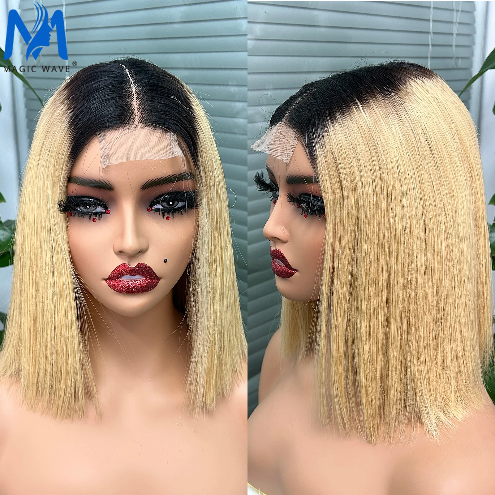 2x6-Lace-Virgin-Hair-Wig-T1B-613-Color-Straight-Bob-Wig-Human-Hair-Wigs ...