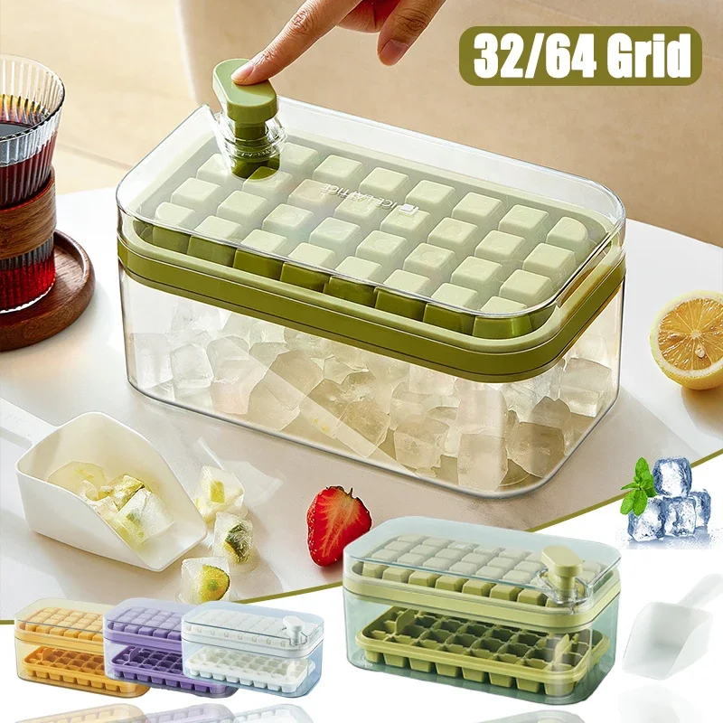 DIY-Silicone-Dur-vel-Ice-Cube-Tray-Pressione-para-remover-Ice-Cube ...