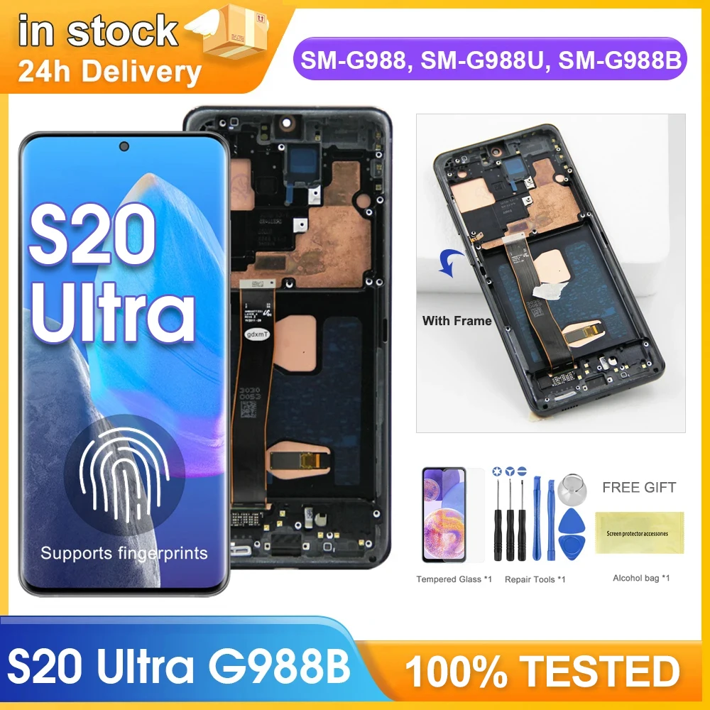 Super-AMOLED-S20-Ultra-Screen-Assembly-for-Samsung-Galaxy-S20-Ultra-5G ...