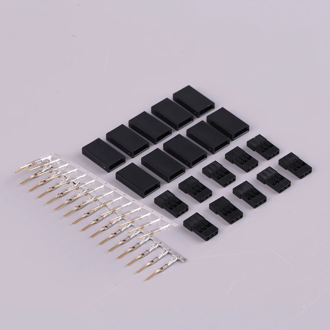 10-Sets-DIY-3-Pin-Servo-Plug-Set-Female-Male-Connector-Gold-Plated-For ...