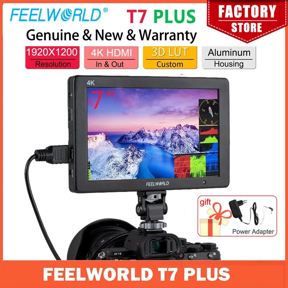 FEELWORLD-Monitor-T7-PLUS-de-7-pulgadas-3D-LUT-On-Camera-Field-DSLR-4K ...