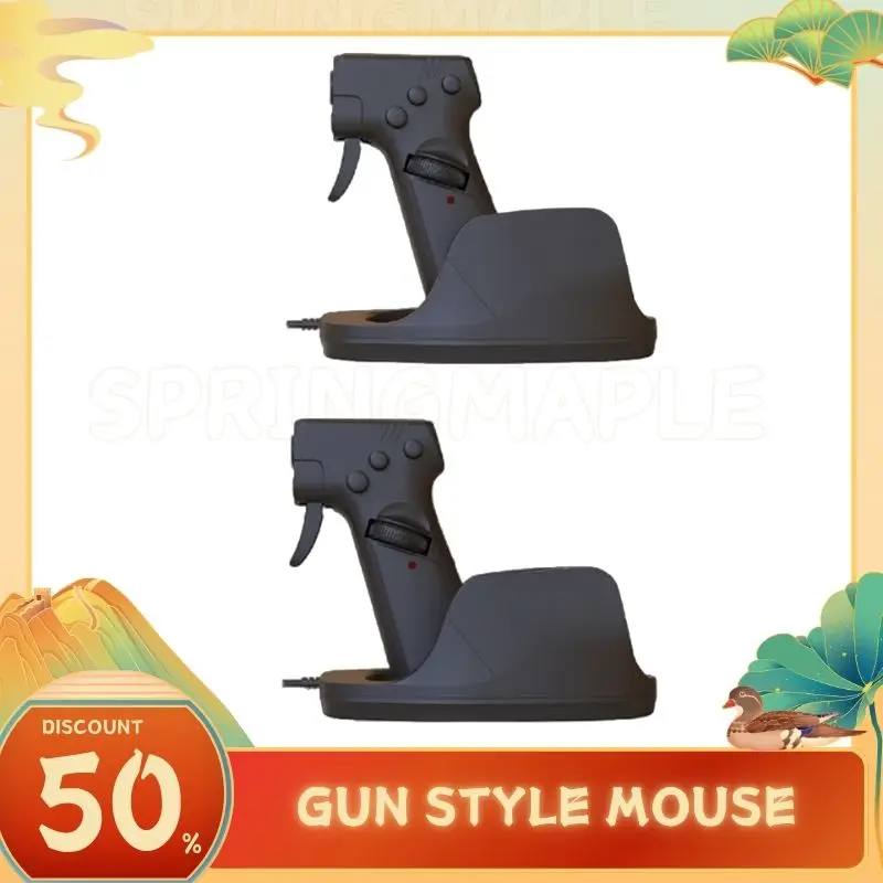 Gun-Style-Gaming-Mouse-Wired-Ergonomic-Fps-Shooting-Vertical-Grip-E ...