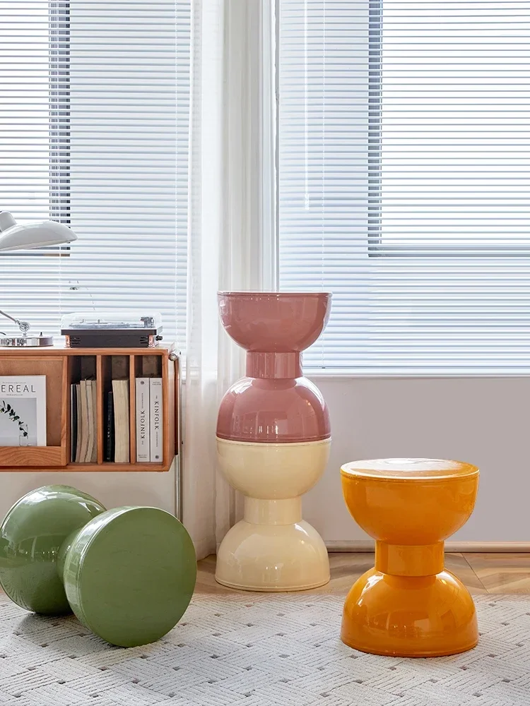 Nordic-Low-Stool-Household-Plastic-Stool-Living-Room-Leisure-Stool ...