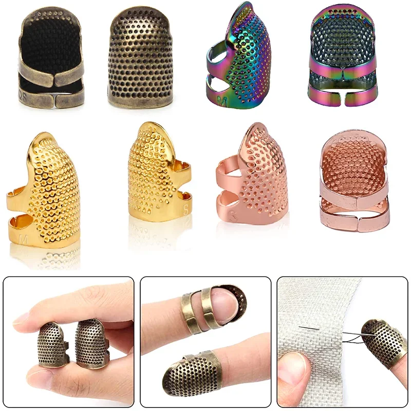 1-3PCS-Sewing-Thimble-Hand-Working-Sewing-Thimble-Finger-Protector ...