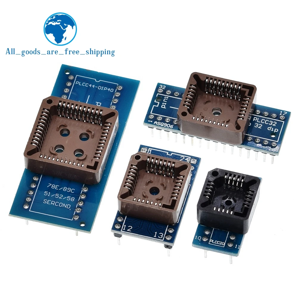 PLCC20 PLCC28 PLCC32 PLCC44 to DIP 20 28 32 44 USB Universal Programmer ...