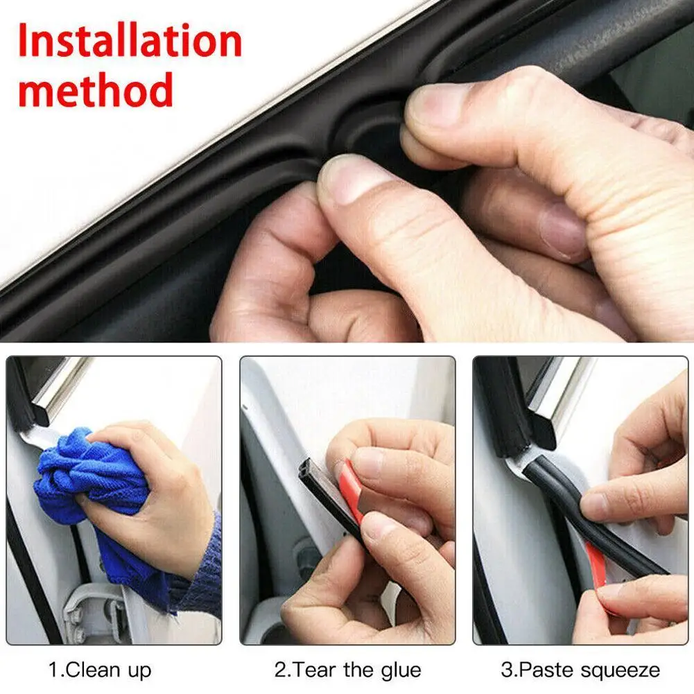 1m-Universal-Car-Door-Rubber-Seal-Strip-Thicken-Automobile-Car-Sealing ...