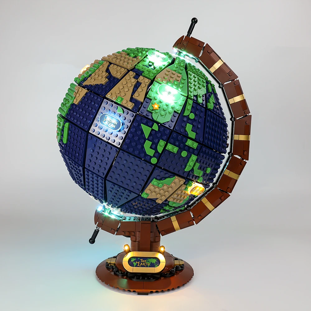 LED Light Up Kit For 21332 The Globe DIY Toys Light Set Ideas Globe Map ...